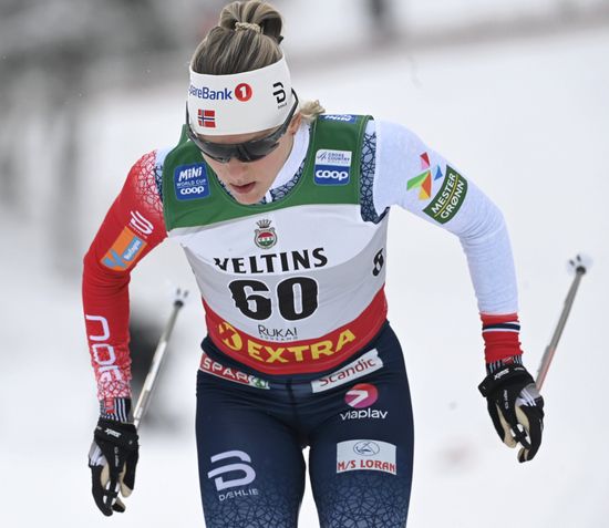 Maiken Caspersen Falla Norway Competes During Editorial Stock Photo ...