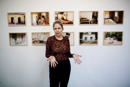 Curator Adrienne Samos Speaks During Interview Editorial Stock Photo ...