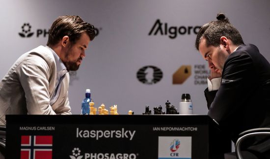 Defending Champion Magnus Carlsen Norway Plays - Foto de stock de ...