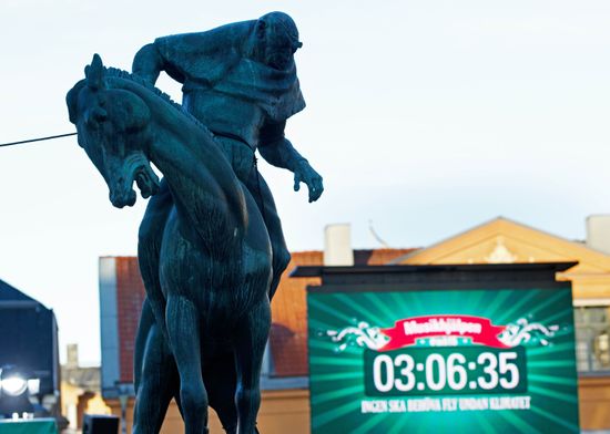 Folke Filbyter Statue During Sweden Editorial Stock Photo - Stock Image ...