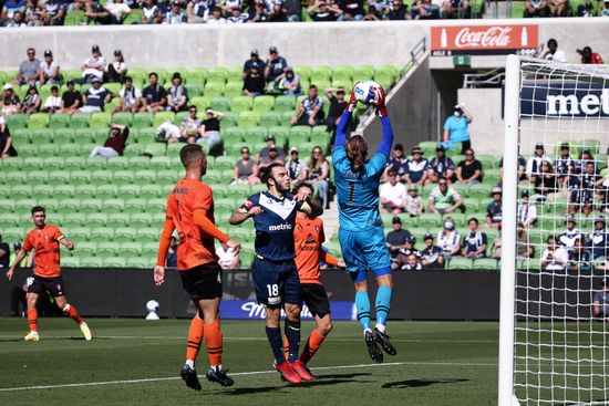 Macklin Freke Brisbane Roar Catches Ball Editorial Stock Photo - Stock ...