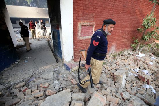 Policeman Stands Guard Police Station That Editorial Stock Photo ...