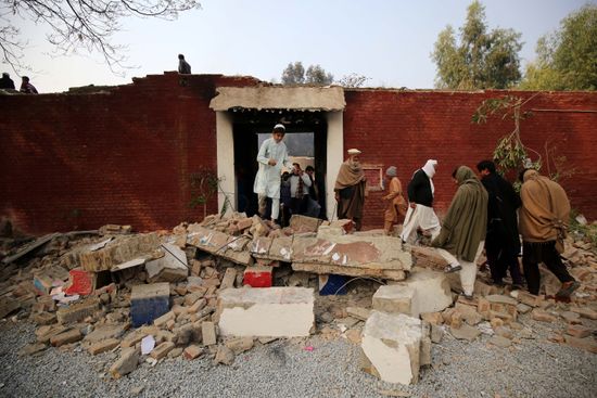 People Survey Police Station That Burnt Editorial Stock Photo - Stock ...
