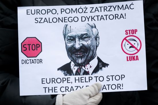 Woman Seen Holding Placard Saying Europe Editorial Stock Photo - Stock ...