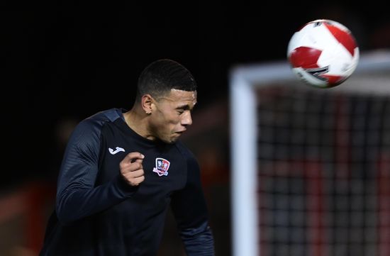 Josh Coley Exeter City During Emirates Editorial Stock Photo - Stock ...