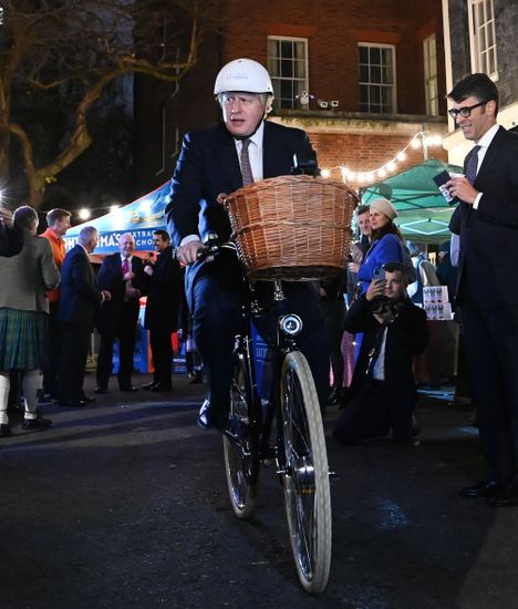 British Prime Minister Boris Johnson Rides Editorial Stock Photo ...