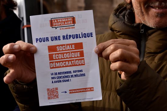 Activist Shows Flyer Public Activists Popular Editorial Stock Photo ...