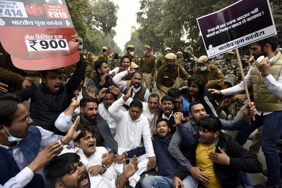 Indian Youth Congress Iyc Activists Participate Editorial Stock Photo ...