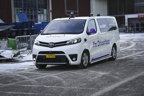 Toyota Proace Minibus Automated By Selfdriving Editorial Stock Photo ...