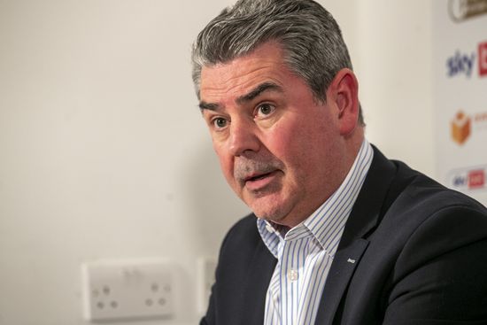 Hartlepool Uniteds Director Adrian Bevington Speaks Editorial Stock ...