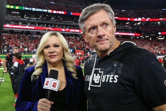 Espn Reporter Holly Rowe Interviews Utah Editorial Stock Photo - Stock ...