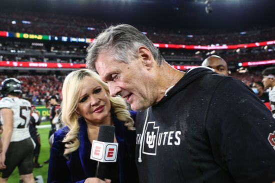 Espn Reporter Holly Rowe Interviews Utah Editorial Stock Photo - Stock ...
