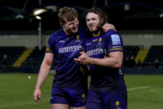 Ted Hill Kyle Hatherell Worcester Warriors Editorial Stock Photo ...