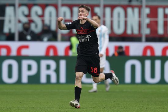 Alexis Saelemaekers Ac Milan Celebrates After Editorial Stock Photo ...