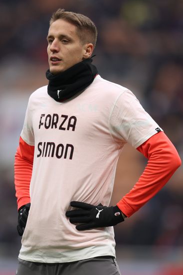 Andrea Conti Ac Milan Warm Ups Editorial Stock Photo - Stock Image ...