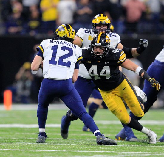 Iowa Hawkeyes Linebacker Seth Benson 44 Editorial Stock Photo - Stock ...