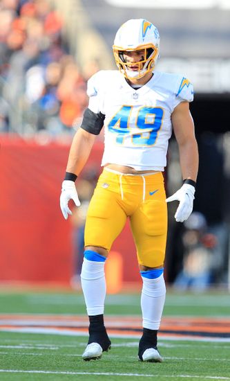 Los Angeles Chargers Middle Linebacker Drue Editorial Stock Photo ...