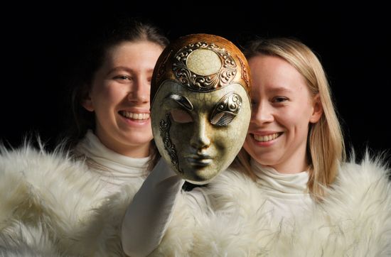 Snowbusiness Actors Eleanor Toms Left Hannah Editorial Stock Photo ...