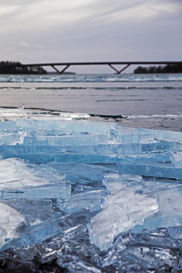 Ice On Lake Motala Sweden Editorial Stock Photo - Stock Image ...