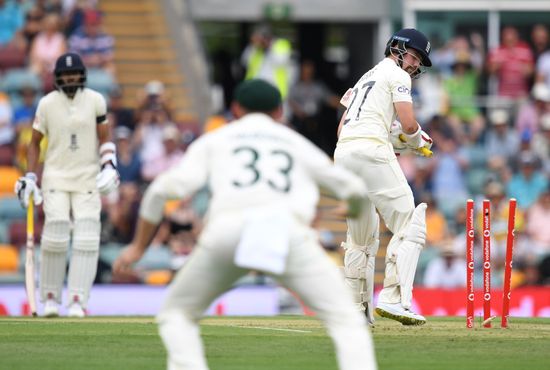 Rory Burns R England Clean Bowled Editorial Stock Photo - Stock Image ...
