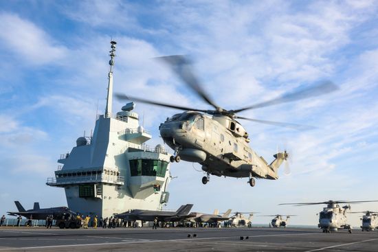 Merlin Mk2 Helicopter Takes Off Final Editorial Stock Photo - Stock ...