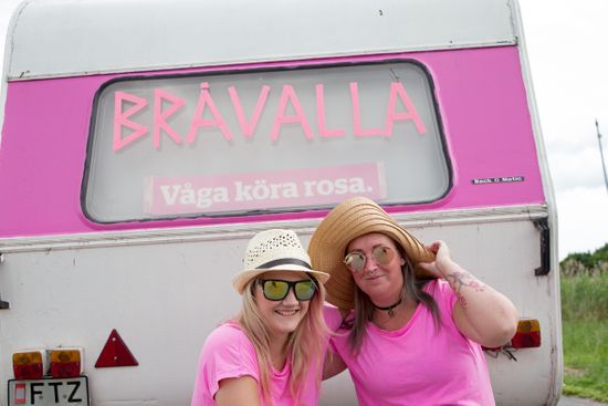 Louice Och Malin Magnusson On Way Editorial Stock Photo - Stock Image ...