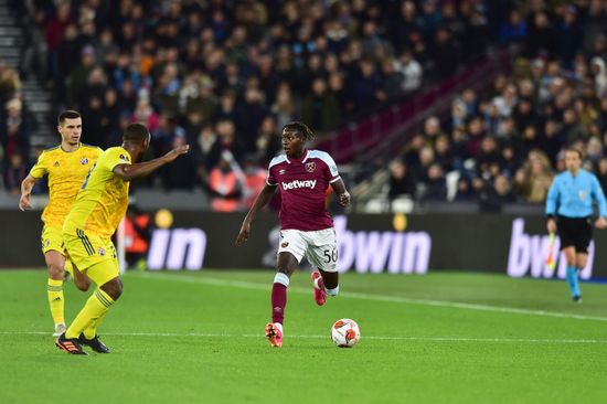 West Ham Uniteds Emmanuel Longelo 56 Editorial Stock Photo - Stock ...