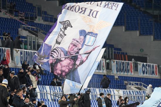 Lazio Supporters Stadio Olimpico Rome Italy Editorial Stock Photo ...