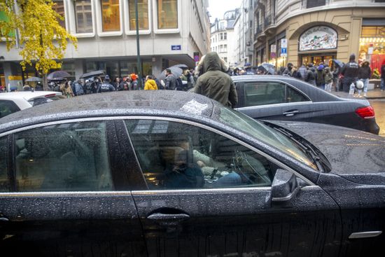 Illustration Picture Shows Protest Action Taxi Editorial Stock Photo ...