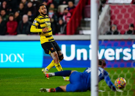 Joshua King Watford Shot Goal Saved Editorial Stock Photo - Stock Image ...