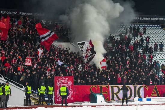 Cska Sofia Fans During Uefa Europa Editorial Stock Photo - Stock Image ...