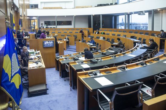 Illustration Picture Shows Plenary Session Parliament Editorial Stock ...