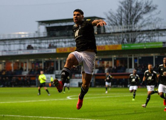 Aleksandar Mitrovic Fulham Scores Celebrates 01 Editorial Stock Photo ...