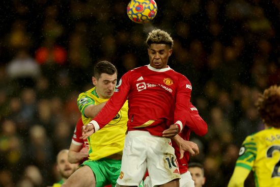 Marcus Rashford Manchester Utd Heads Ball Editorial Stock Photo - Stock ...