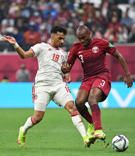 Qatars Abdelkarim Hassan R Action Against Editorial Stock Photo - Stock ...