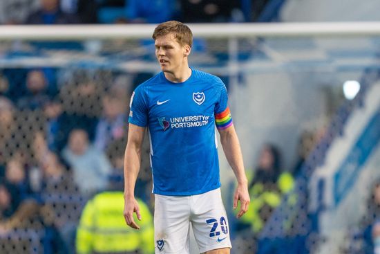Portsmouth Defender Sean Raggett 20 During Editorial Stock Photo ...