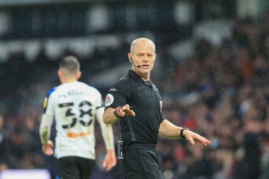 Referee Andy Woolmer Gestures Uring Efl Editorial Stock Photo - Stock ...