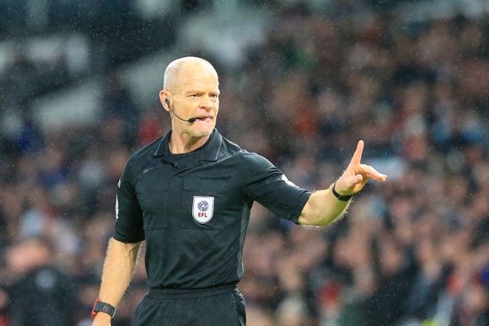 Referee Andy Woolmer Gestures Uring Efl Editorial Stock Photo - Stock ...