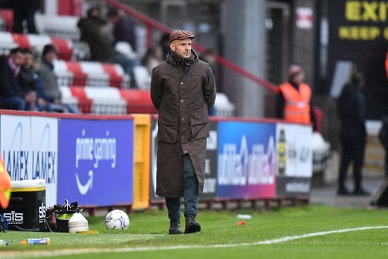 Stevenage Fc Manager Paul Tisdale During Editorial Stock Photo - Stock ...