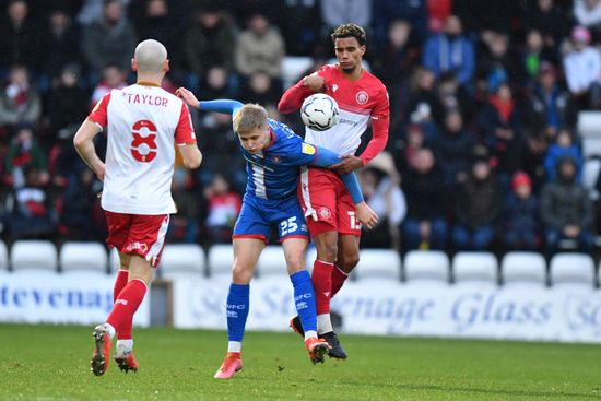 Terence Vancooten Stevenage Fc Sam Fishburn Editorial Stock Photo ...