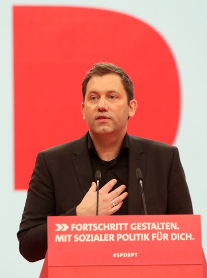 Spd Secretary General Lars Klingbeil Speaks Editorial Stock Photo ...
