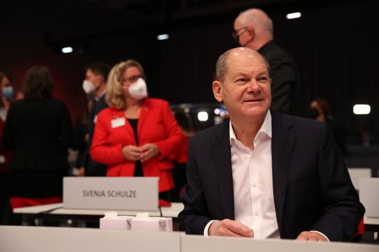 German Federal Chancellor Olaf Scholz Arrives Editorial Stock Photo ...