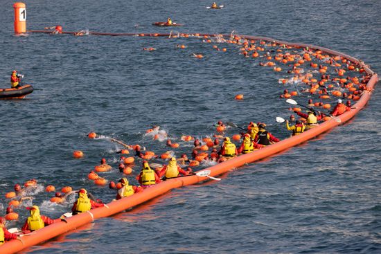 Competitors Take Part New World Harbour Editorial Stock Photo - Stock ...