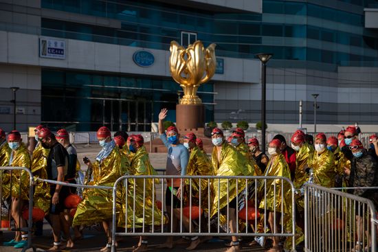 Competitors Make Their Way Start Line Editorial Stock Photo - Stock ...
