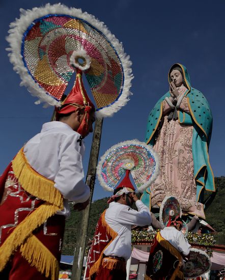 Dancers Pilgrims Perform Dance Quetzals Square Editorial Stock Photo ...