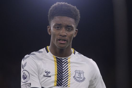 Demarai Gray Everton Action During Premier Editorial Stock Photo ...