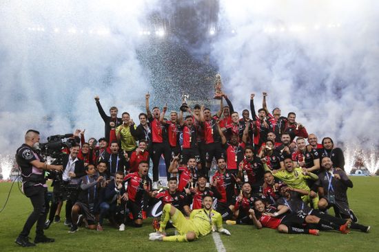Atlas Players Celebrate After Team Crowned Editorial Stock Photo ...