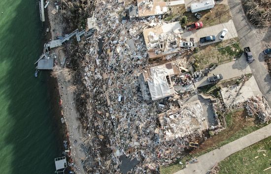 Aerial Photo Made Drone Shows Damage Editorial Stock Photo - Stock ...
