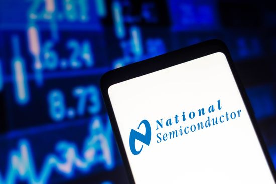 This Photo Illustration National Semiconductor Logo Editorial Stock ...
