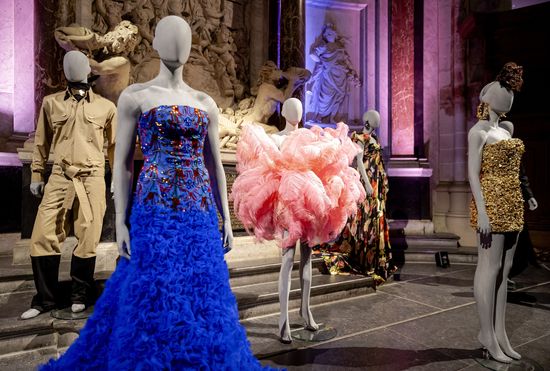 Pink Feather Explosion Dress Outfit Pink Editorial Stock Photo - Stock ...